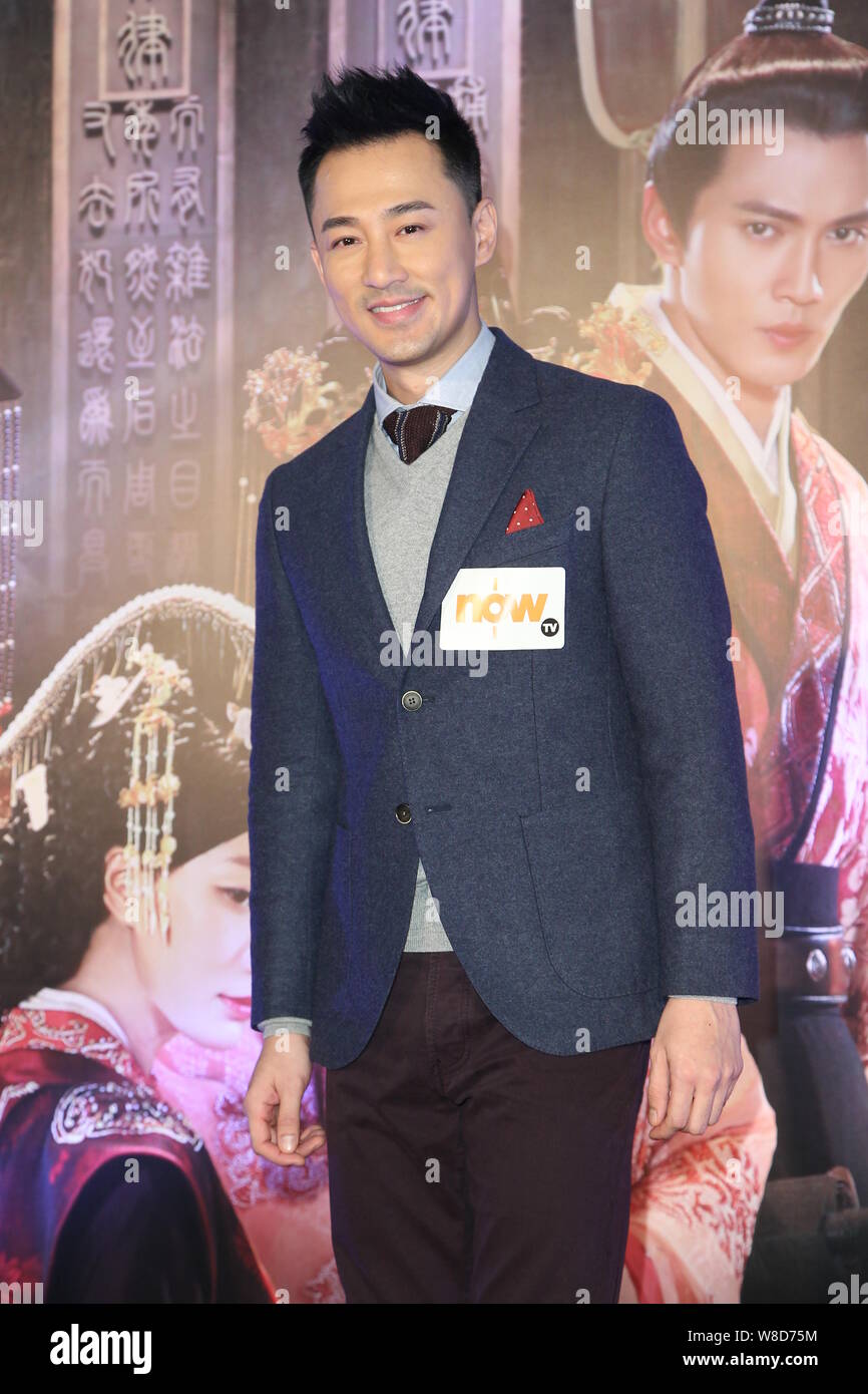 Hong Kong actor Raymond Lam poses at a press conference for his TV ...