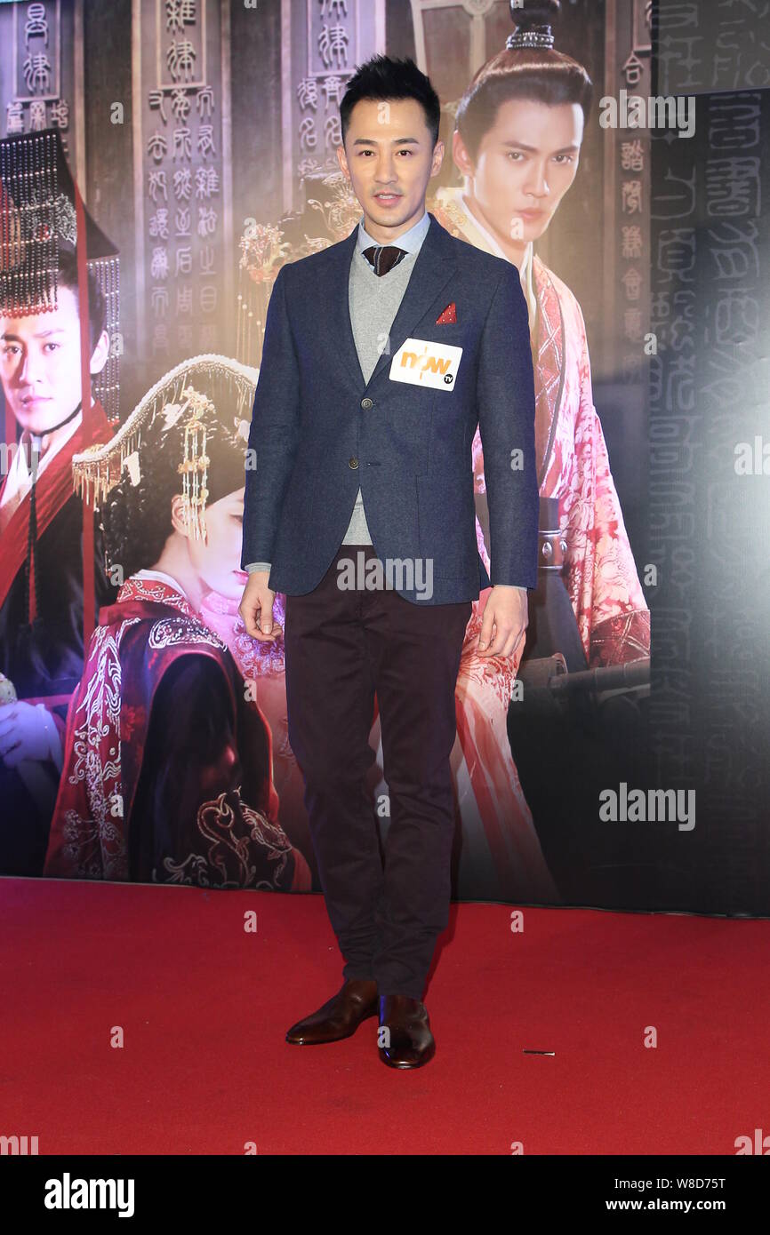 Hong Kong actor Raymond Lam poses at a press conference for his TV ...