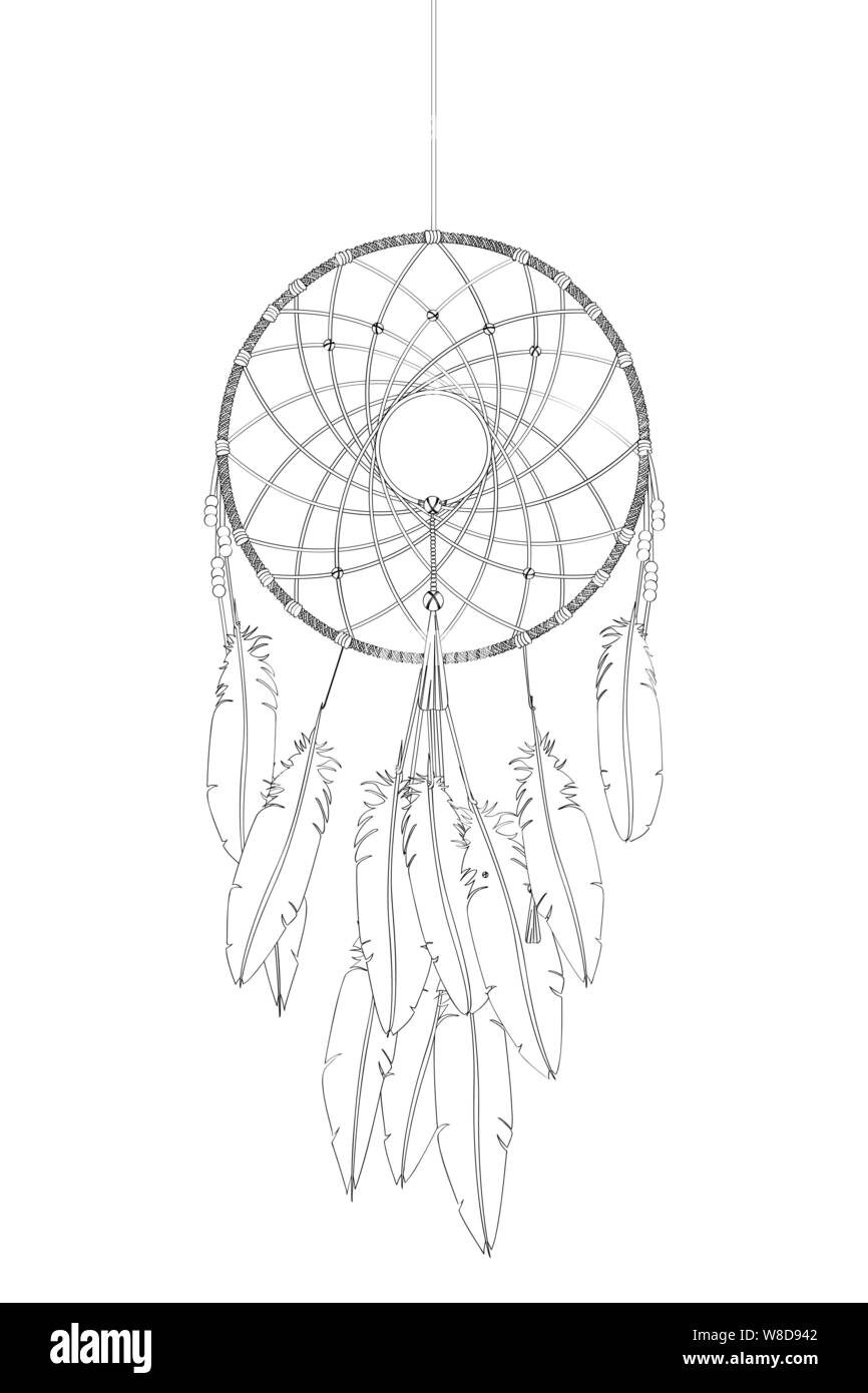 How To Draw Dreamcatcher