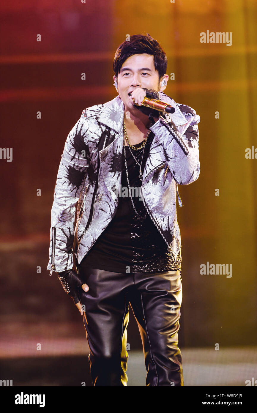 Taiwanese singer Jay Chou performs during the award ceremony for the ...