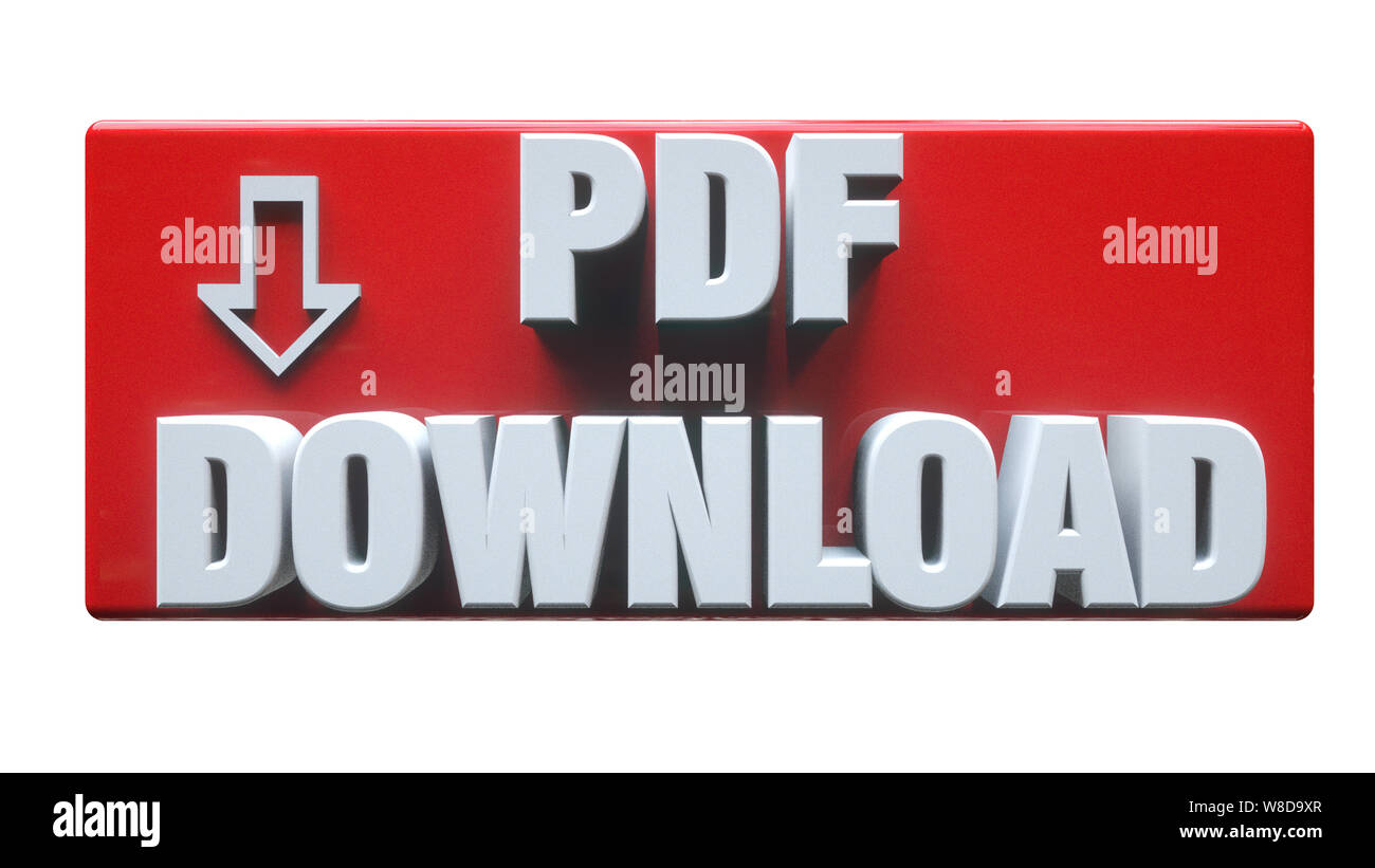 3d render. PDF icon 3d concept Stock Photo - Alamy