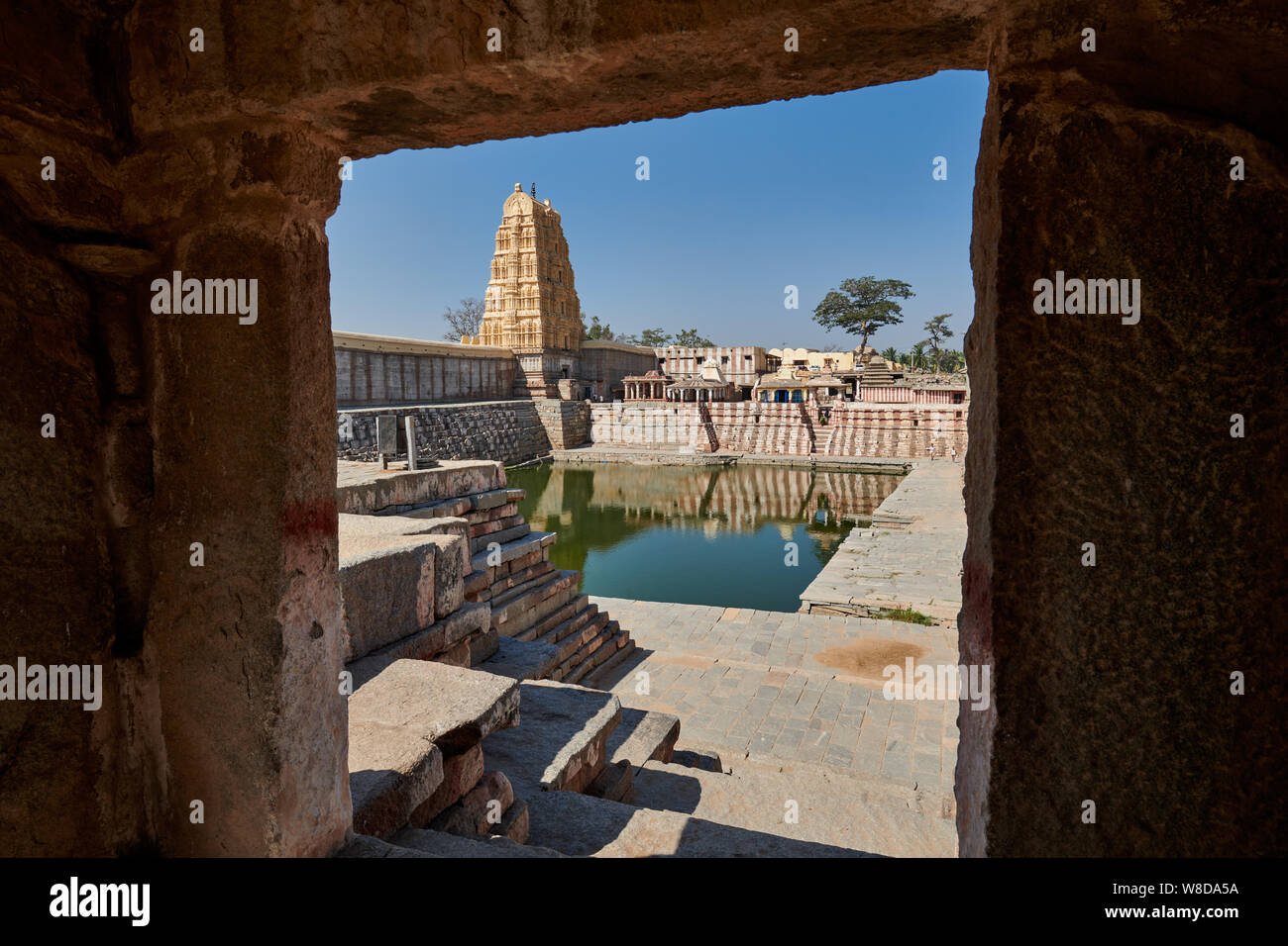Manmatha Tank at Virupaksha Temple, Hampi, UNESCO world heritge site ...