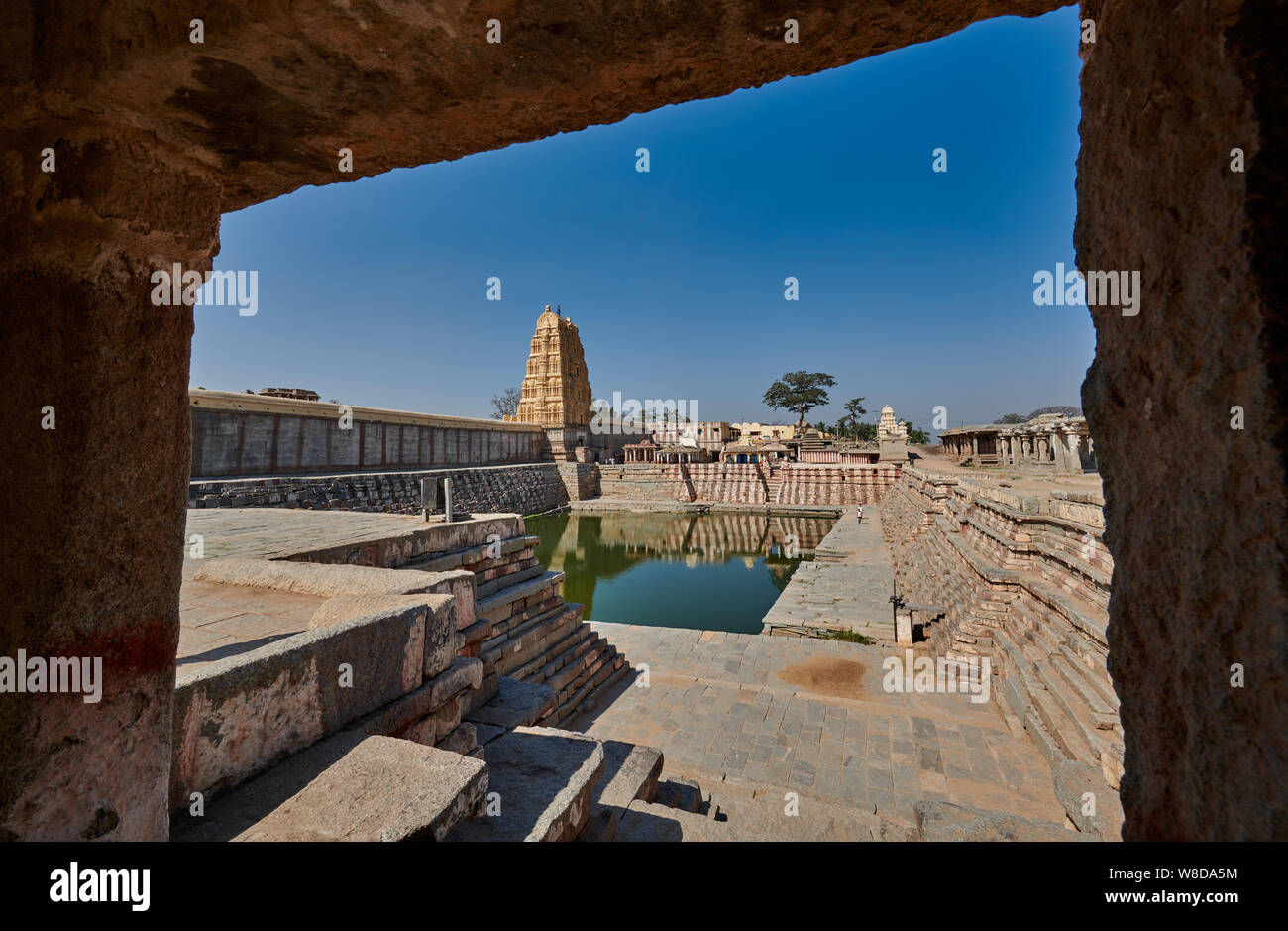 Manmatha Tank at Virupaksha Temple, Hampi, UNESCO world heritge site ...