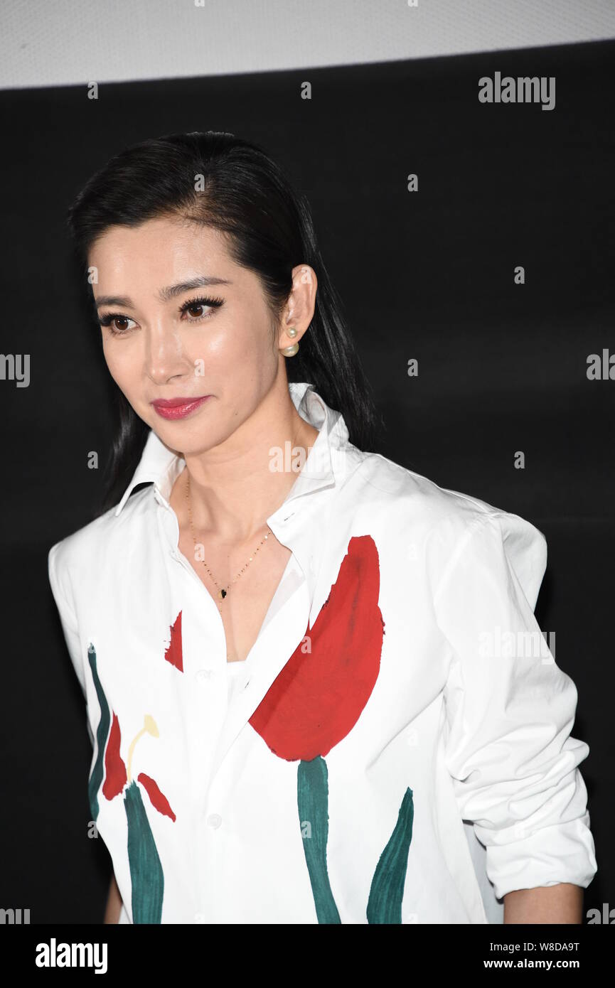 Chinese actress Li Bingbing poses at a fan meeting event for her new ...