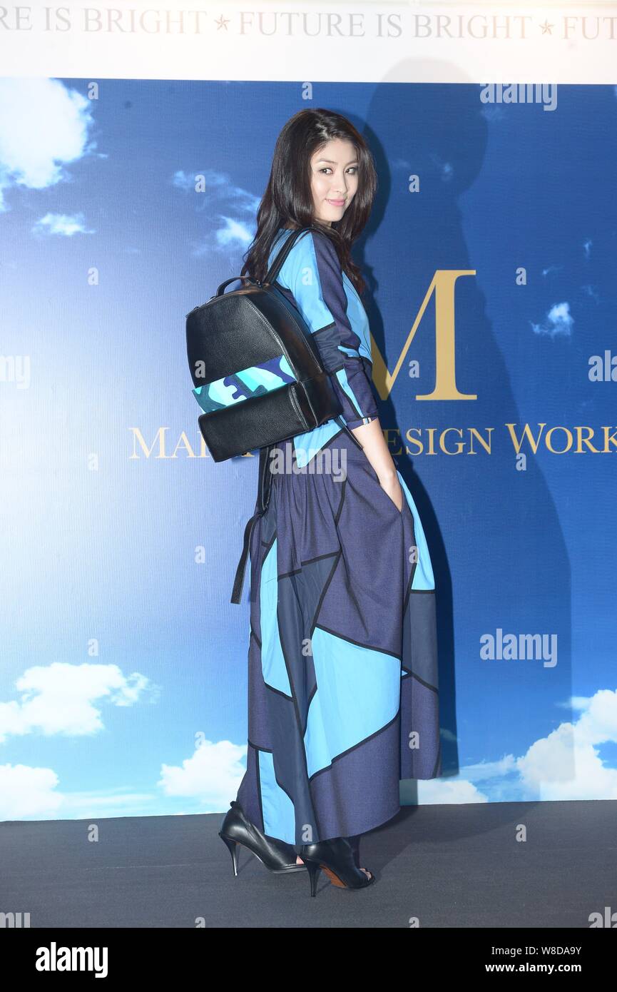 Hong Kong singer and actress Kelly Chen poses at a press conference for ...