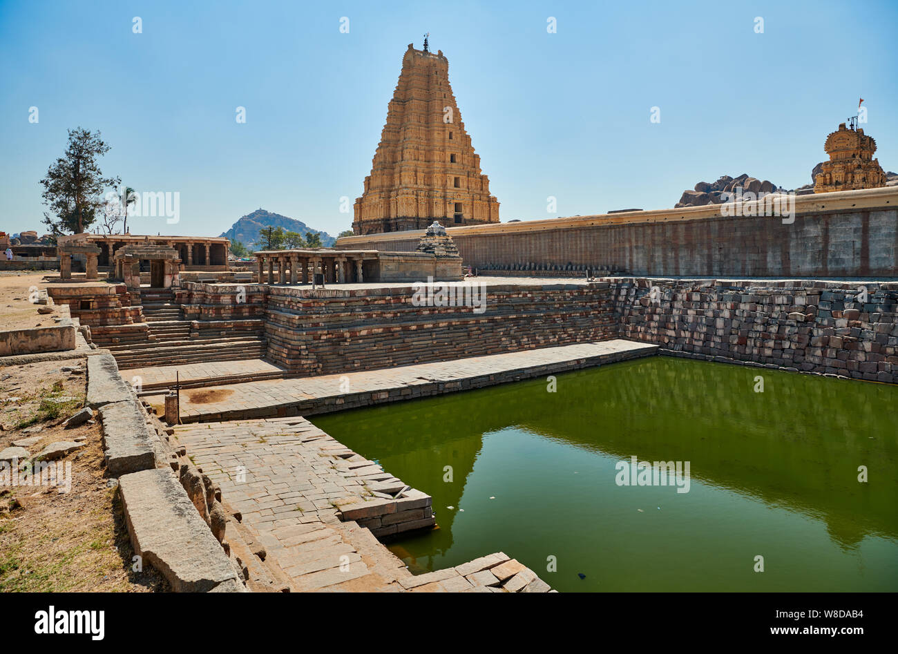Manmatha Tank at Virupaksha Temple, Hampi, UNESCO world heritge site ...