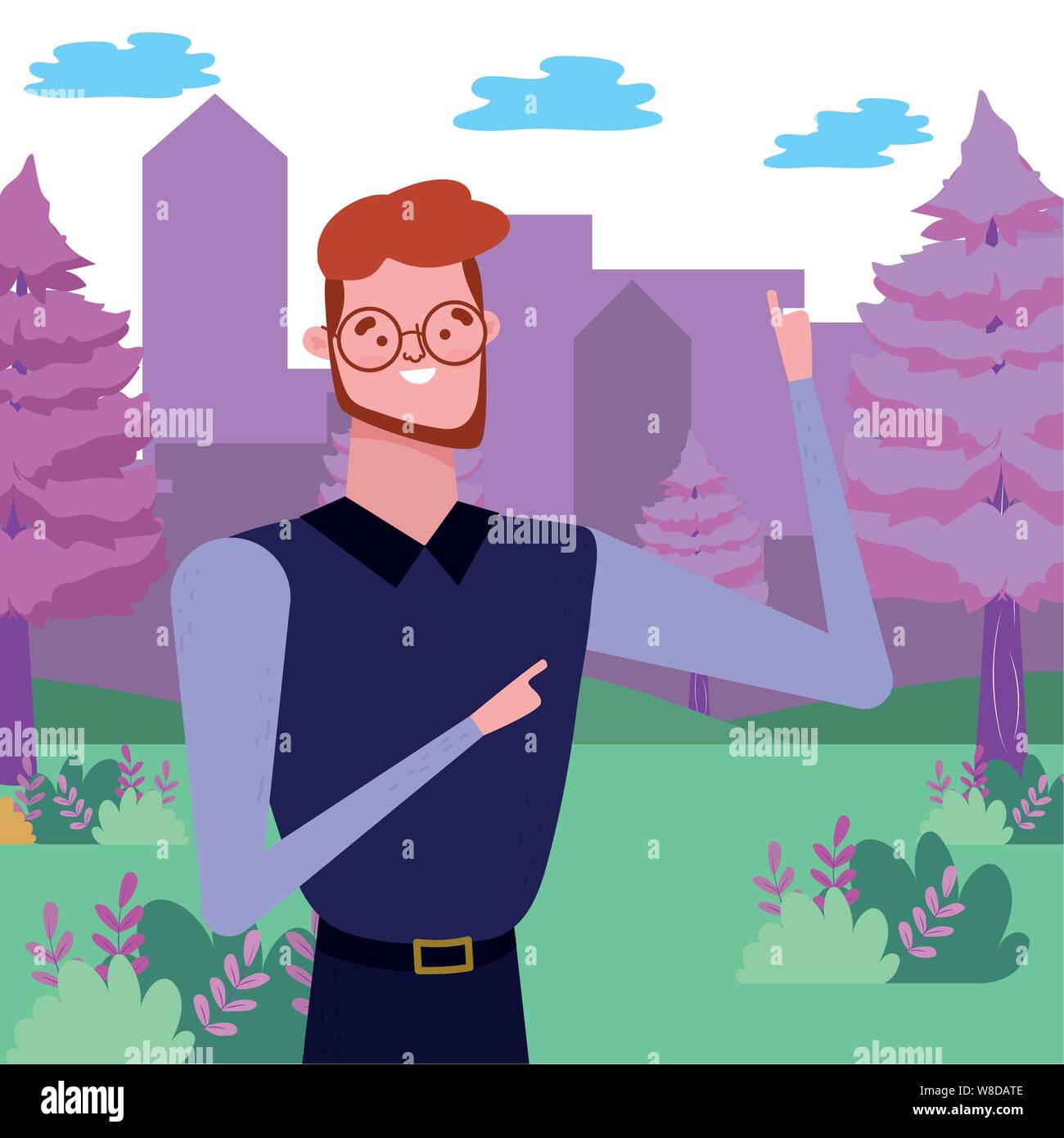 Avatar of a man design, Boy male person human and attractive theme ...
