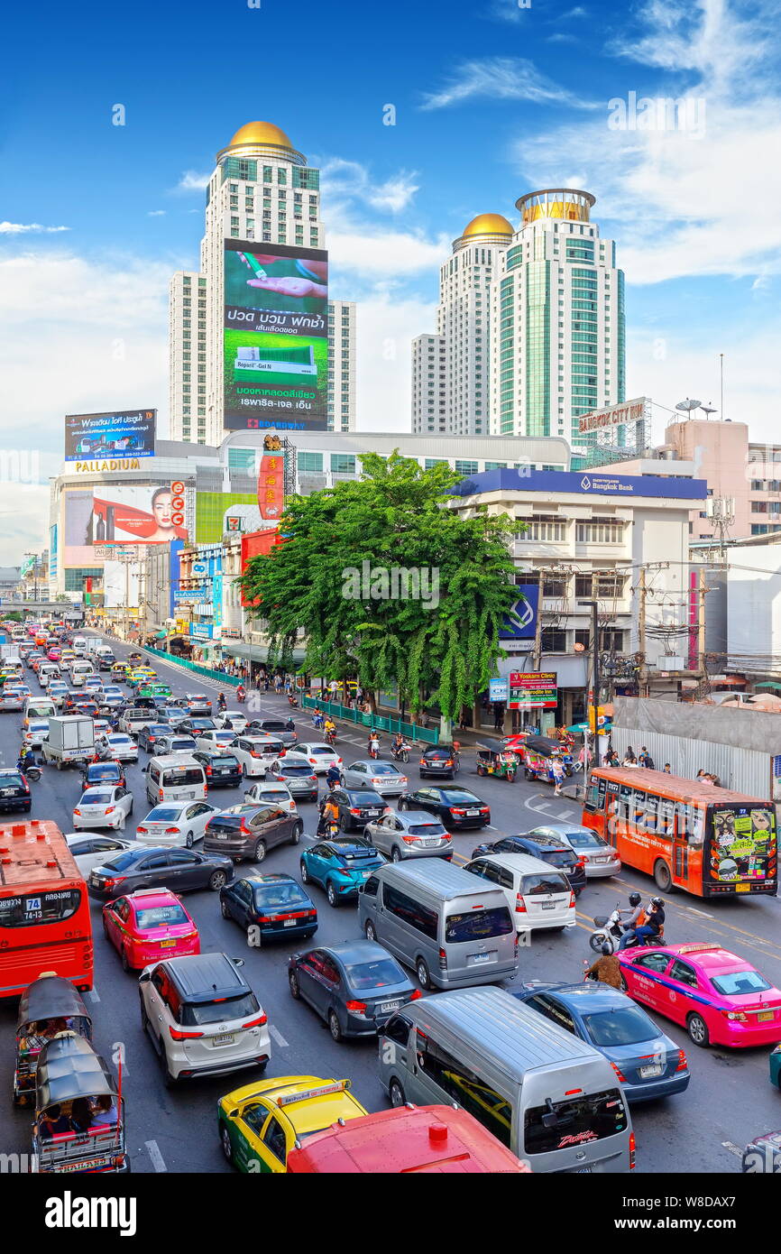 BANGKOK, THAILAND - 25 Oct 2018 - Area in front Central World. hotels ...