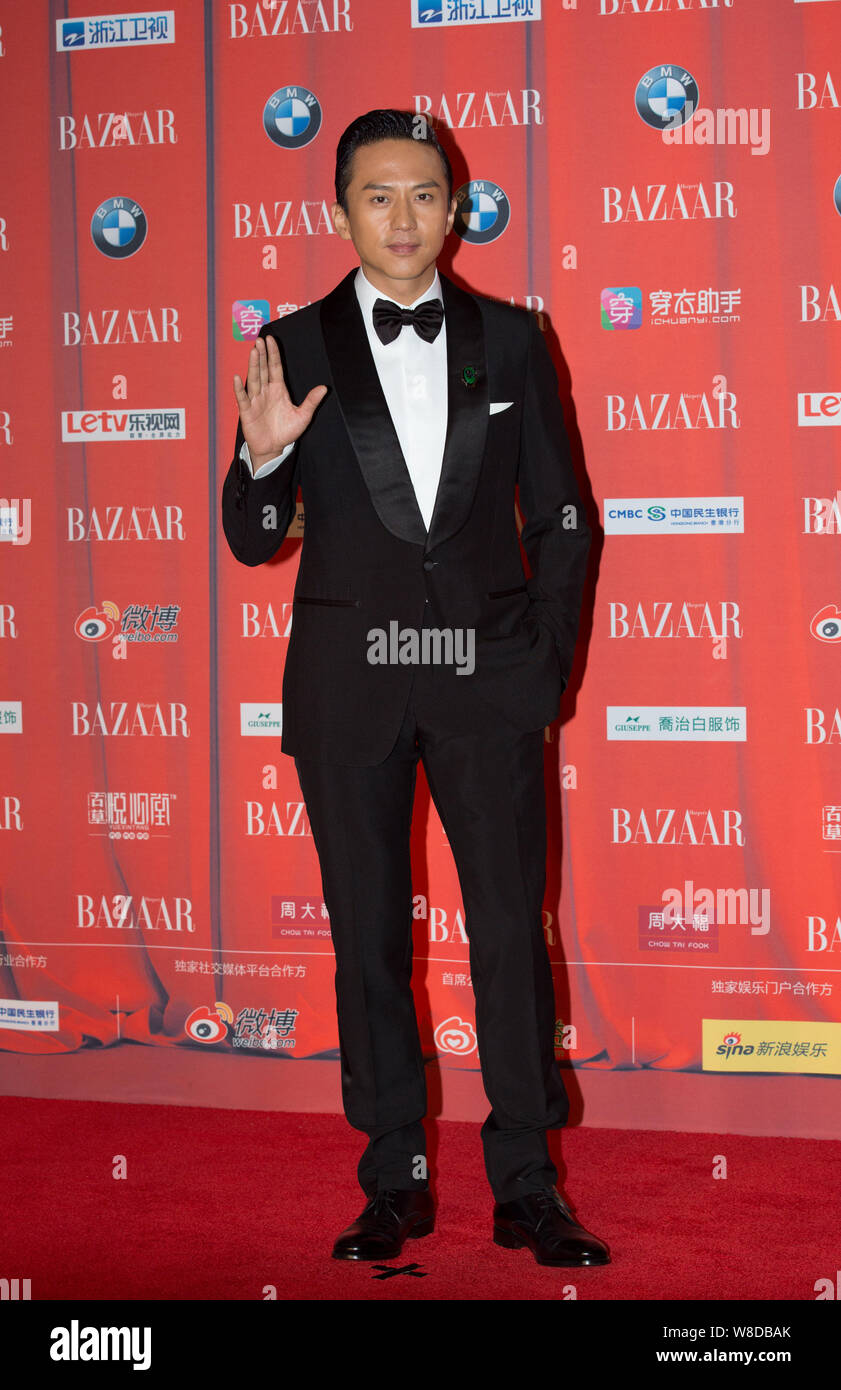 Chinese actor Deng Chao arrives on the red carpet for the 2015 Bazaar ...