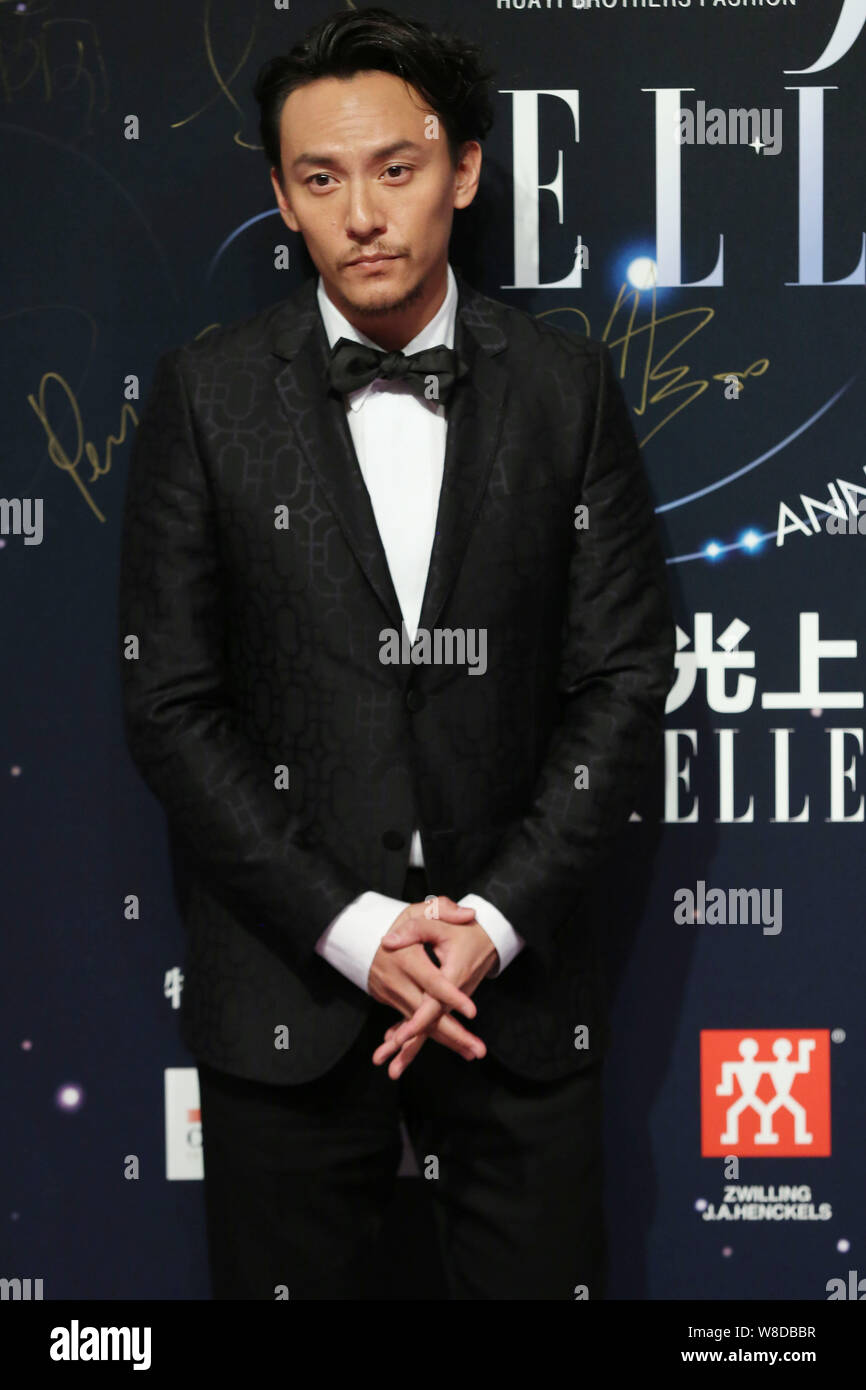 Taiwanese actor Chang Chen poses at the Huayi Brothers & Elle Night ...