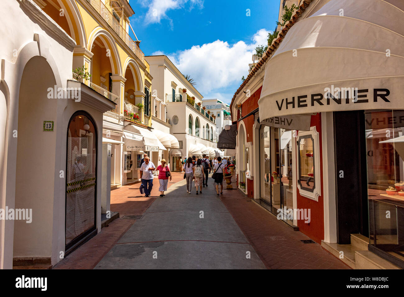 Italy, Capri, view of a street in the historic center Stock Photo - Alamy
