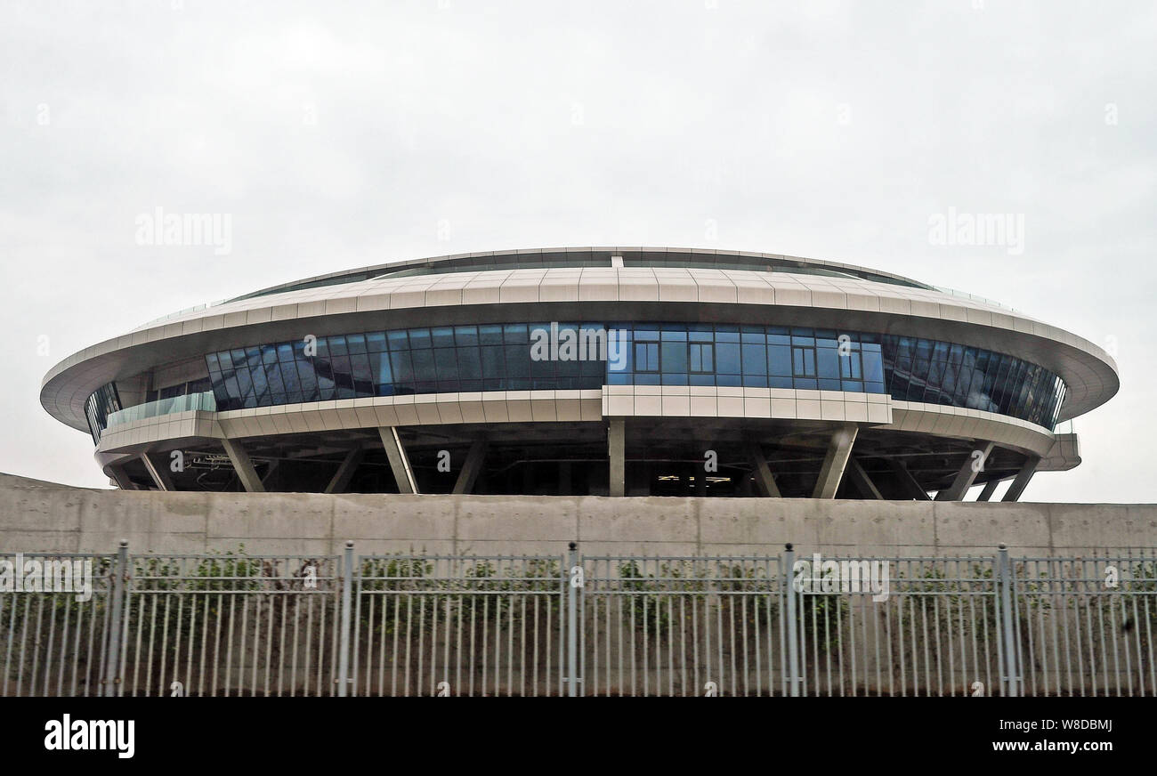 --FILE--View of the Star Trek spaceship-shaped headquarters building in ...