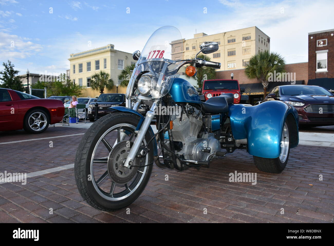 I created this photograph of a Harley Davidson Sportster at the Cruisin ...