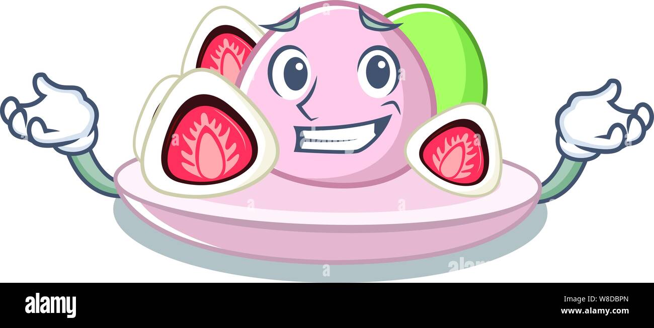 Grinning ichigo daifuku with the cartoon shape Stock Vector Image & Art ...