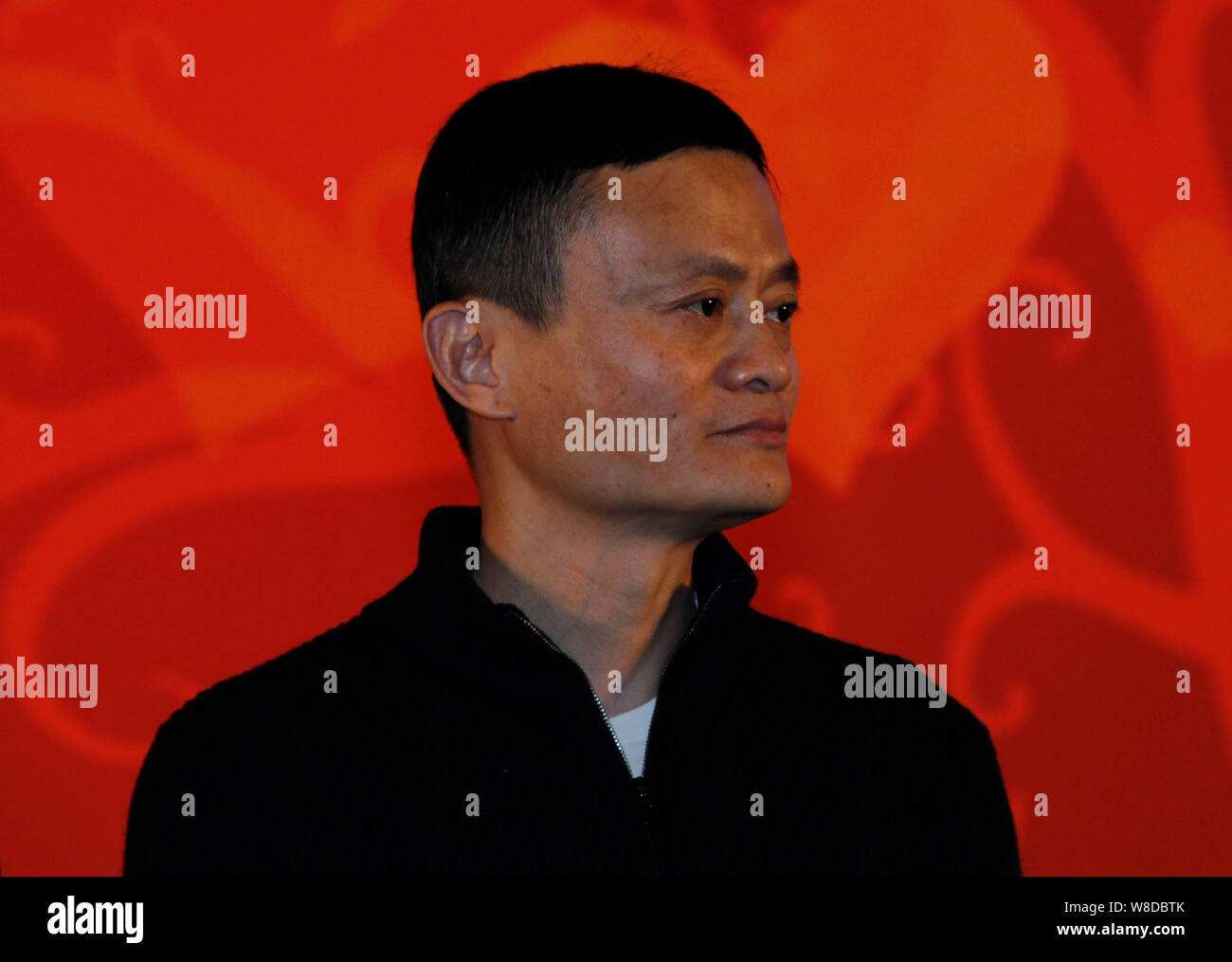 Jack Ma Yun, Chairman of Alibaba Group, attends the inauguration ...