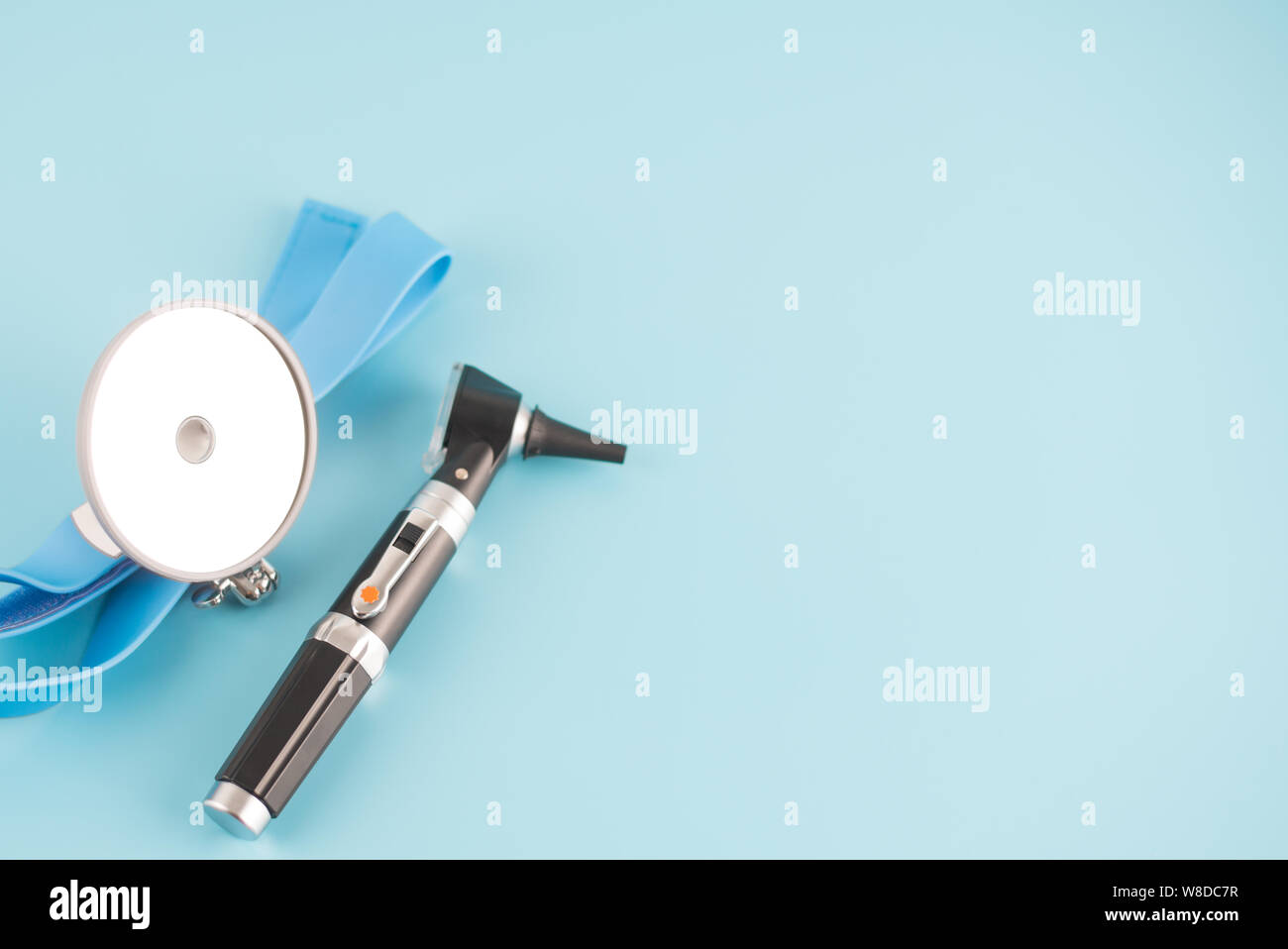 Instrument for check ear nose throat by ENT doctor Stock Photo - Alamy