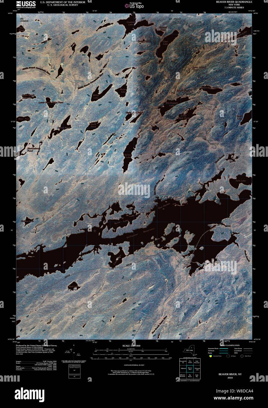 This image map depicts geographic features on the surface of the earth ...
