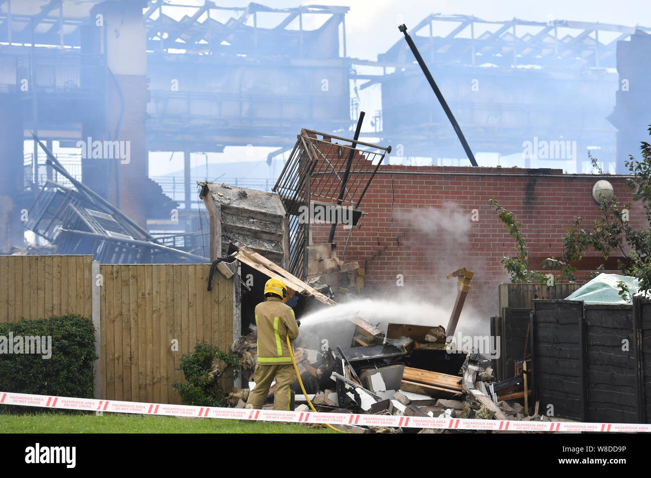 Firefighters at the scene of a blaze in a retirement home on Rolls ...