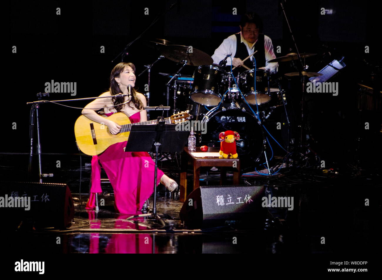Japanese-Brazilian bossa nova singer Lisa Ono performs at her concert ...
