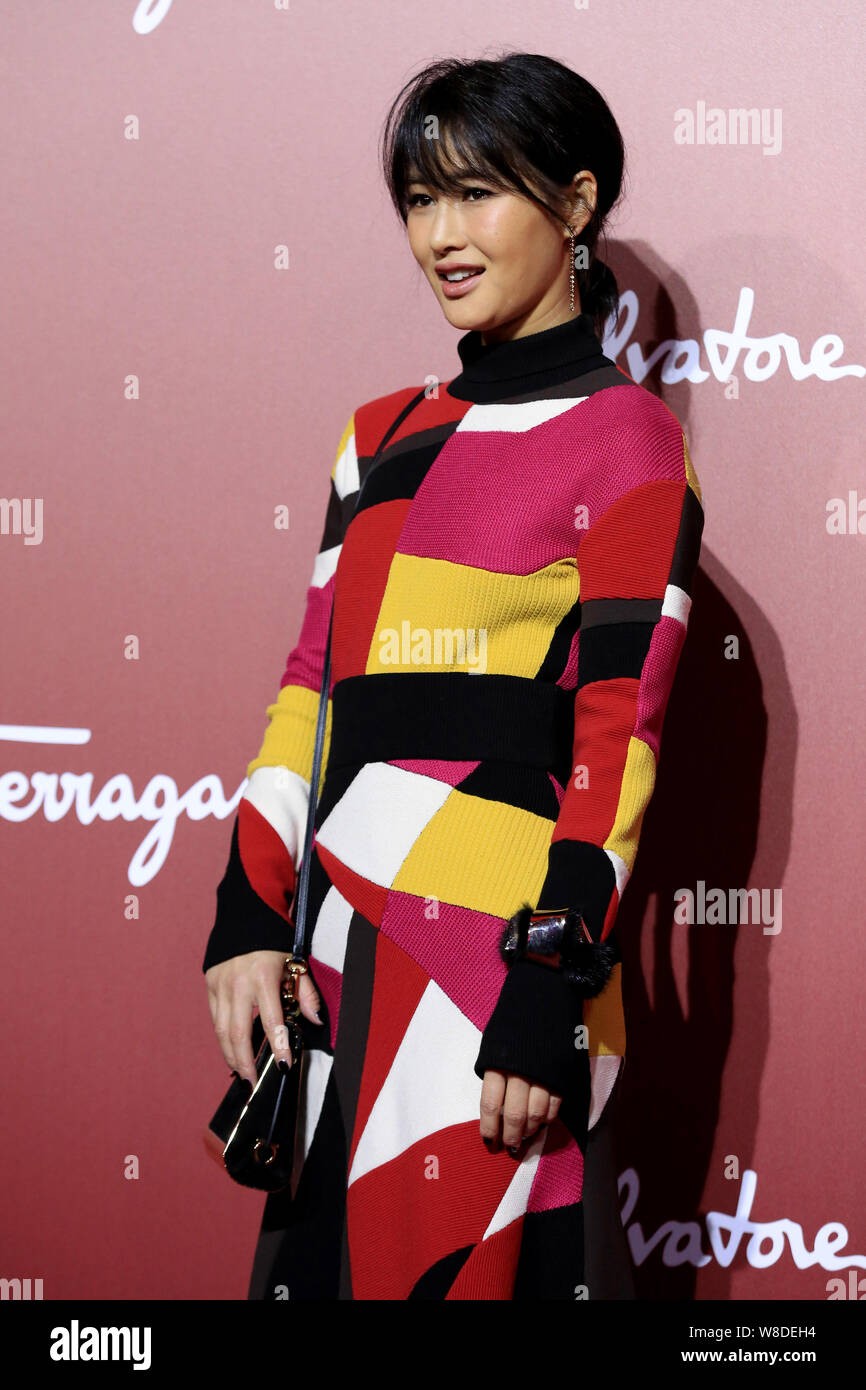 Chinese actress Chen Ran poses on the red carpet for the opening ...