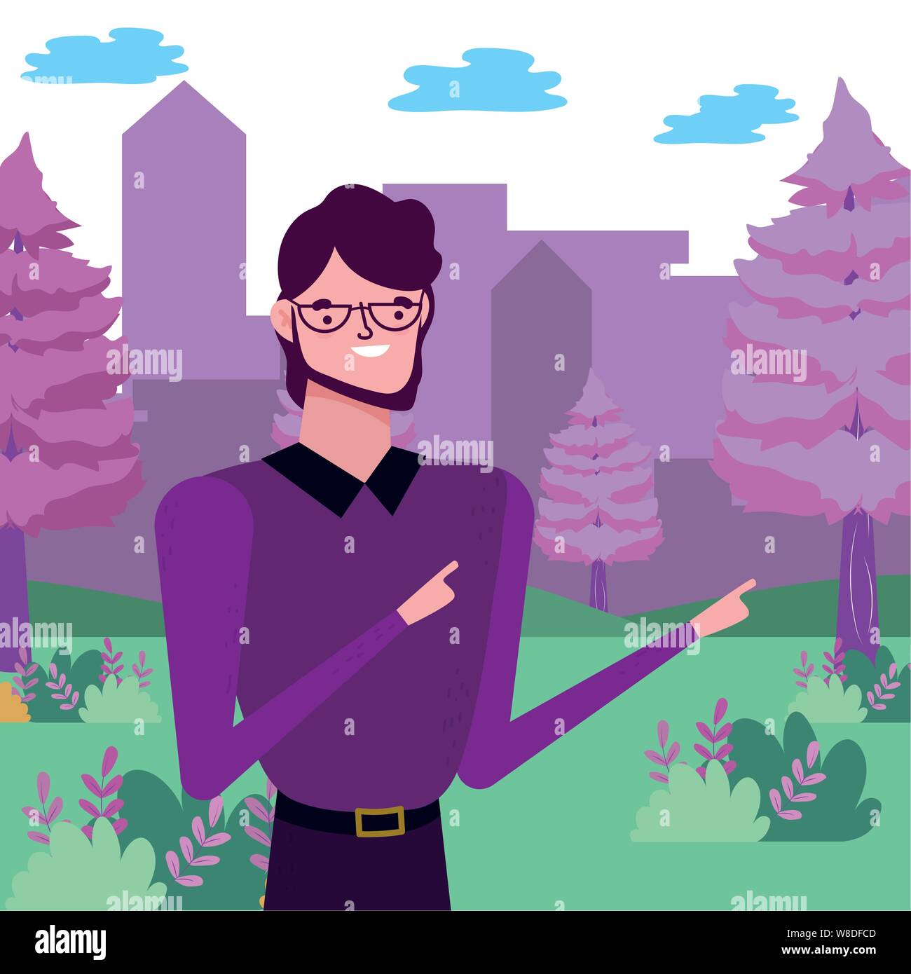 Avatar of a man design, Boy male person human and attractive theme ...