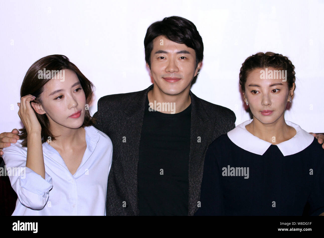 (From left) Chinese actress Shi Yufei, South Korean actor Kwon Sang-woo ...
