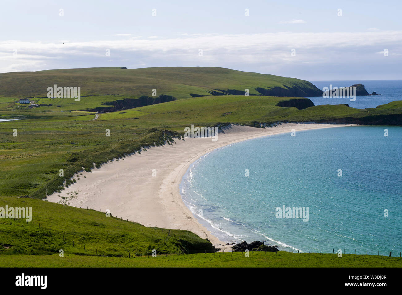 Sand Beach Sea Blue Shetland High Resolution Stock Photography and ...