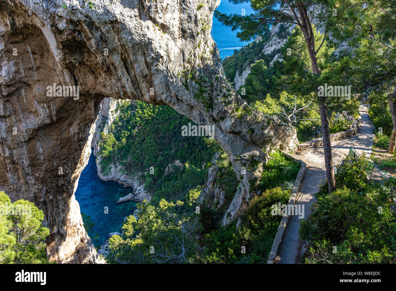 Italy, Capri, bay of the natural arch Stock Photo - Alamy