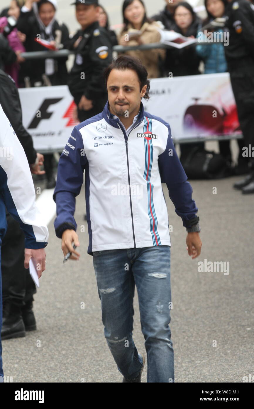 Brazilian F1 driver Felipe Massa of Williams is pictured at the ...