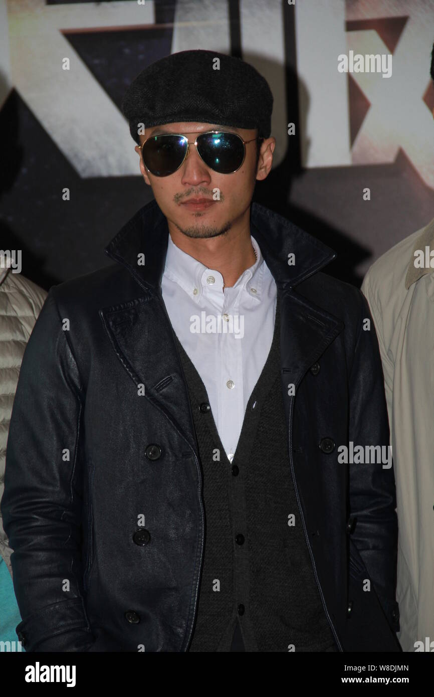 Hong Kong actor Nicholas Tse poses during a press conference to start ...