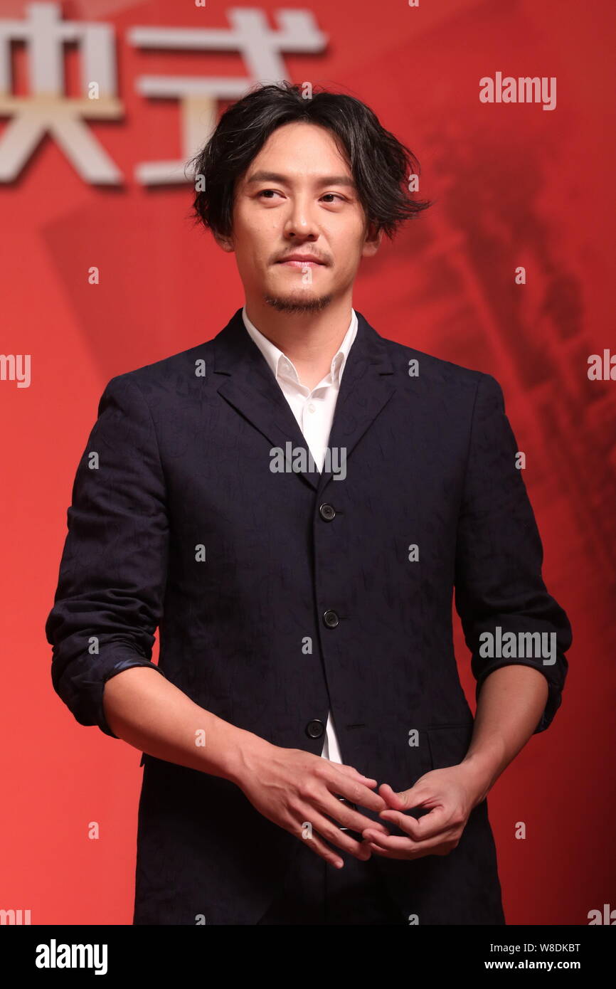 Taiwanese actor Chang Chen poses at the inauguration of the Shanghai ...