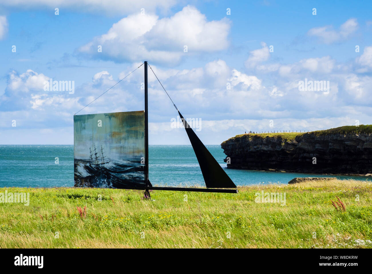 Royal Charter Art Installation in shape of a sailing ship on public ...