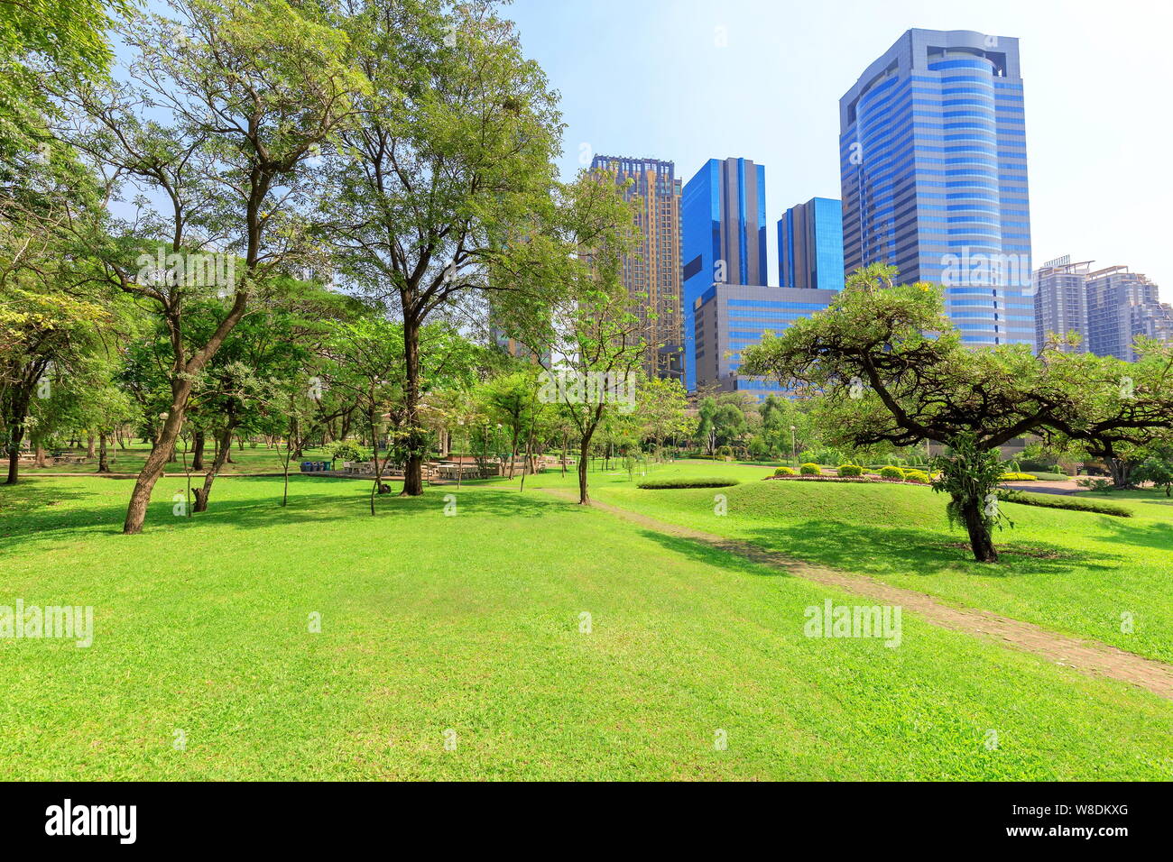 Beautiful garden in daytime outdoor nature background Stock Photo - Alamy