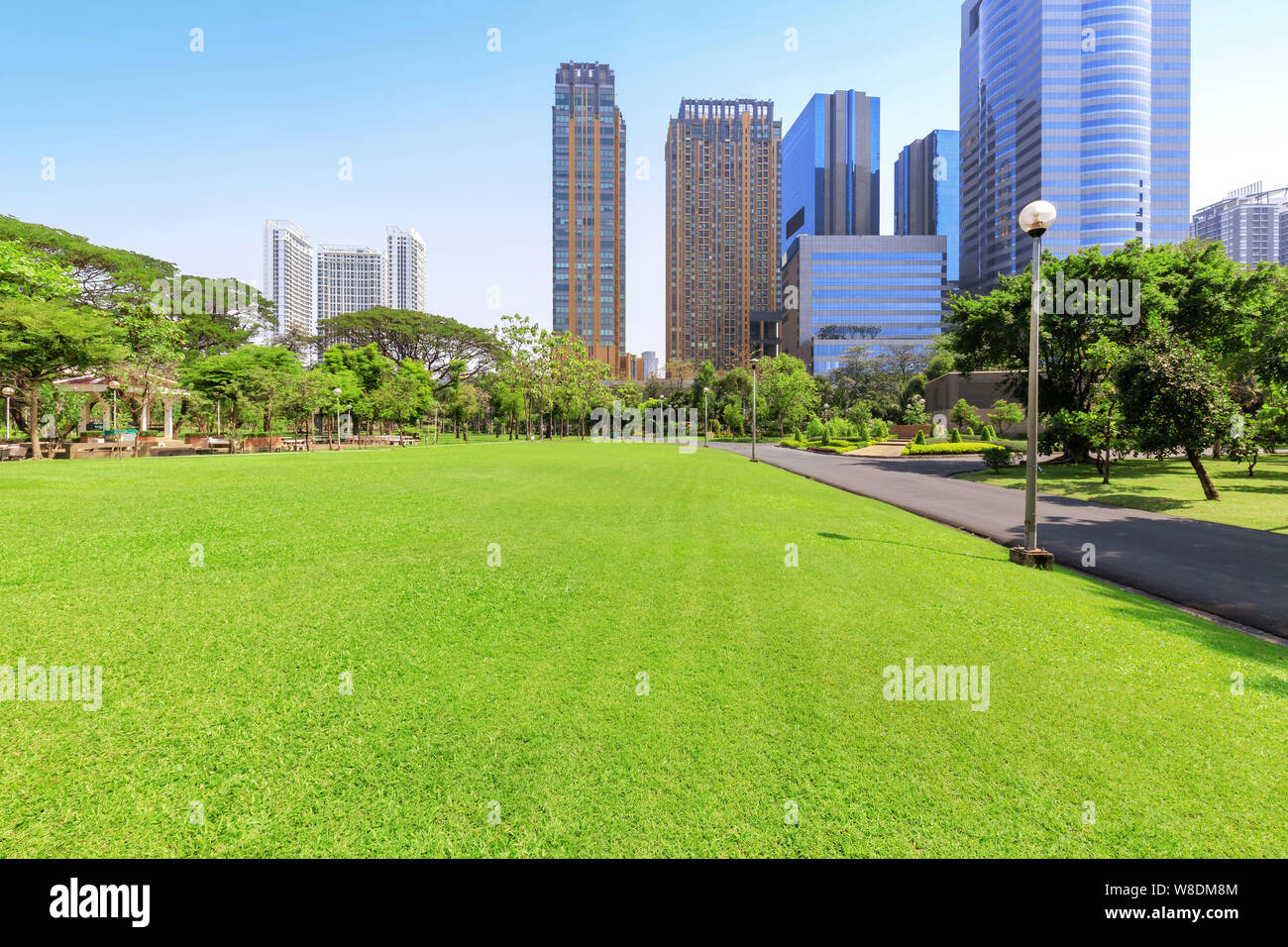 Beautiful garden in daytime outdoor nature background Stock Photo - Alamy