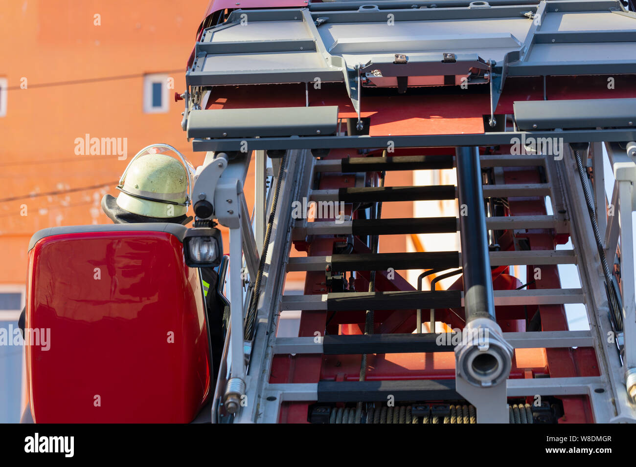 Picture of a new fire truck on mission in Cluj-Napoca, Romania Stock ...