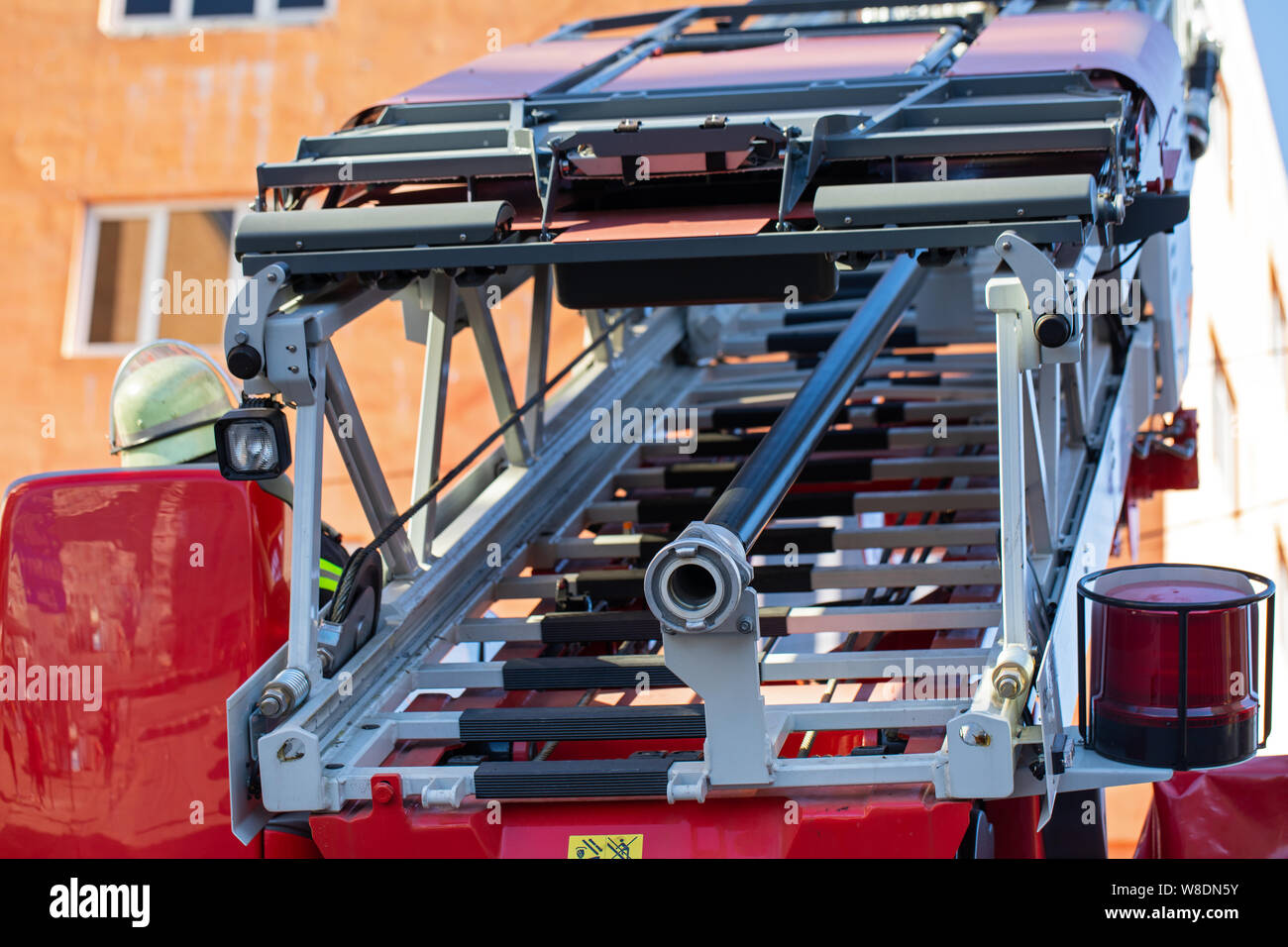 Picture of a new fire truck on mission in Cluj-Napoca, Romania Stock ...
