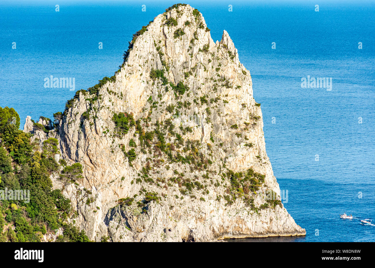 Italy, Capri, view of the Faraglioni Stock Photo - Alamy