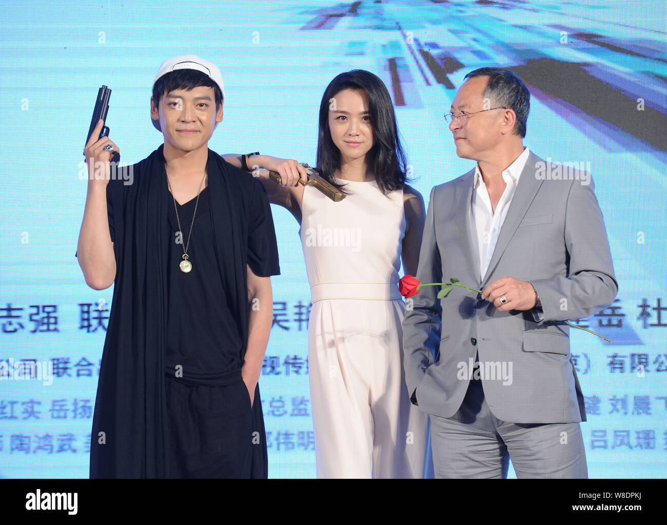 (From left) Chinese actor Wang Ziyi, actress Tang Wei and Hong Kong ...