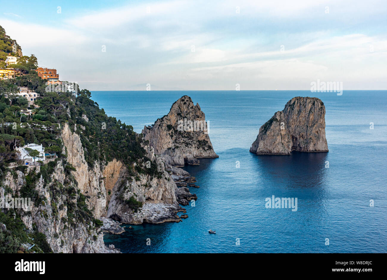 Italy, Capri, view of the Faraglioni Stock Photo - Alamy