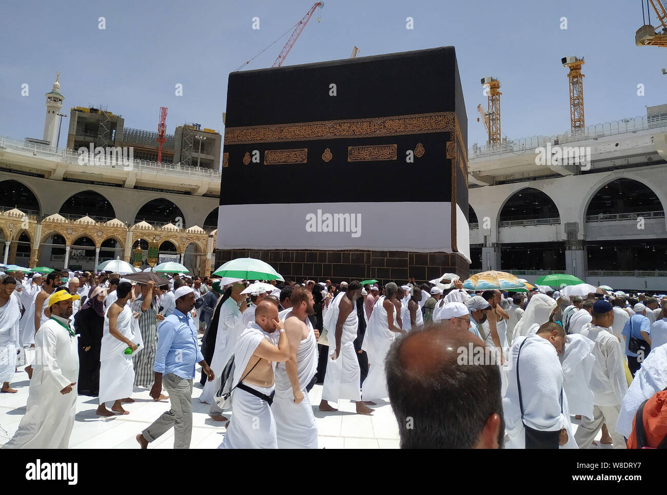 Mecca, Mecca, Saudi Arabia. 9th Aug, 2019. Muslim Pilgrims gather ...