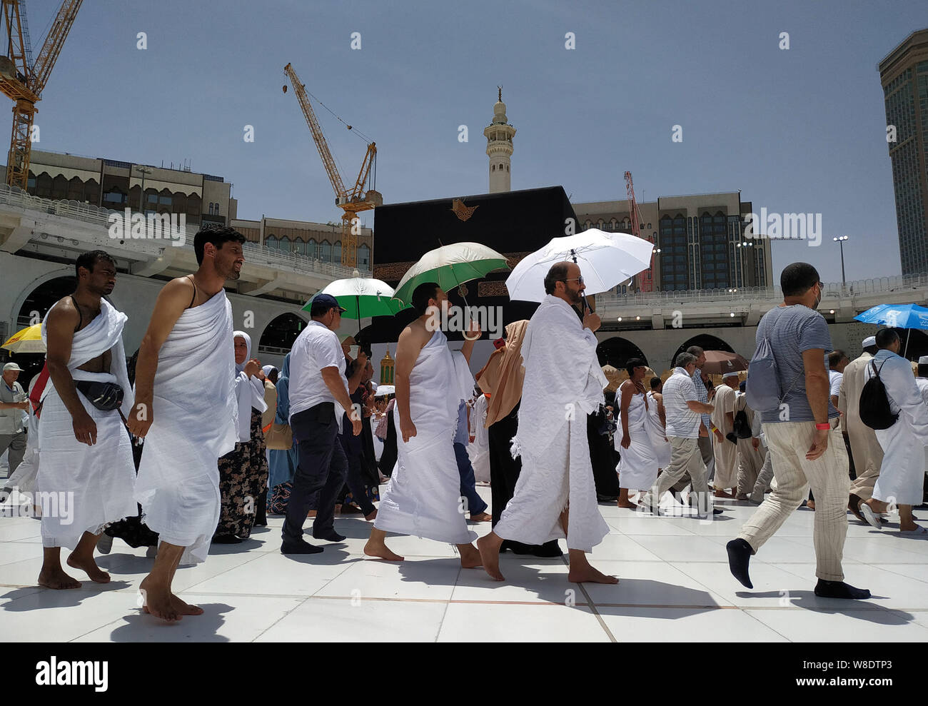 Mecca, Mecca, Saudi Arabia. 9th Aug, 2019. Muslim Pilgrims gather ...