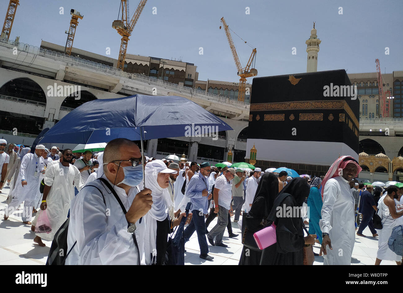 Mecca, Mecca, Saudi Arabia. 9th Aug, 2019. Muslim Pilgrims gather ...