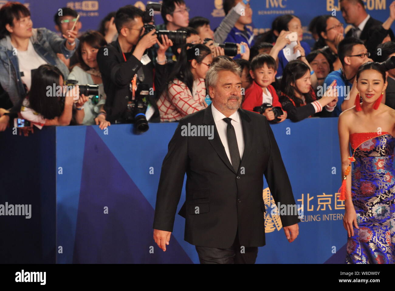 French director Luc Besson arrives on the red carpet for the closing ...