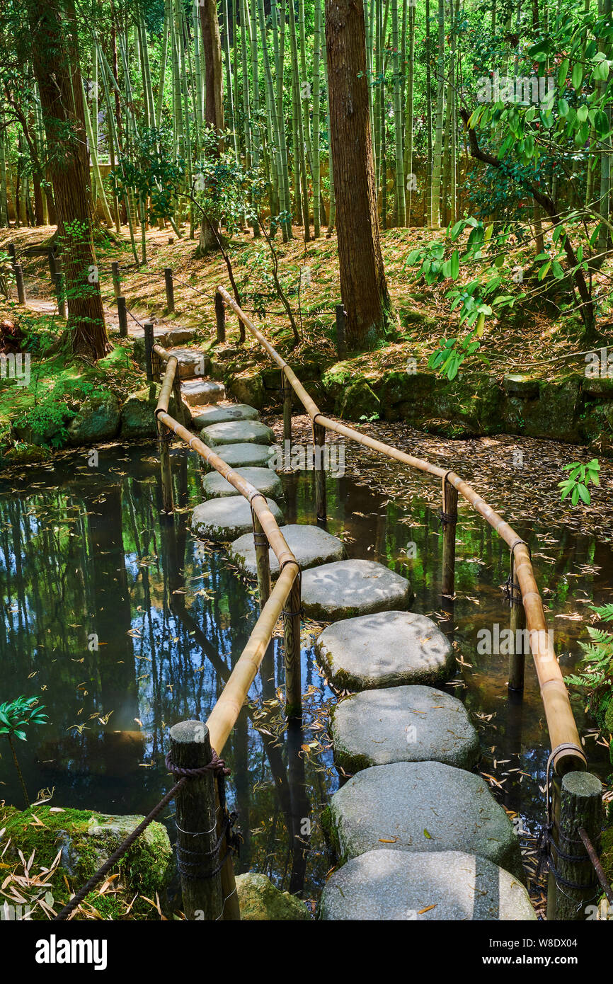 Japan, Honshu island, Kansai region, Kyoto, Tenju-an temple Stock Photo ...