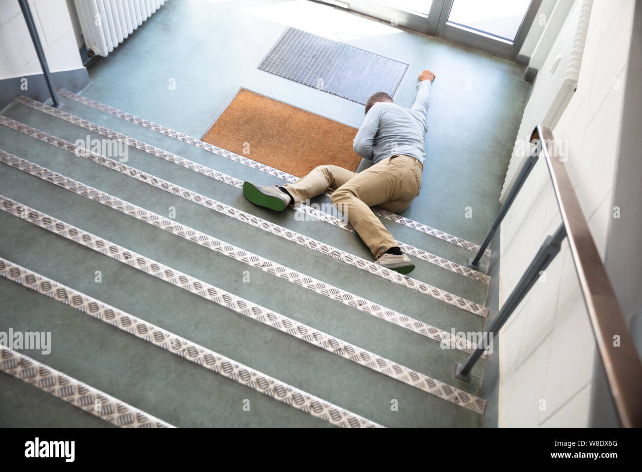 Man Falling Down Stairs High Resolution Stock Photography and Images ...