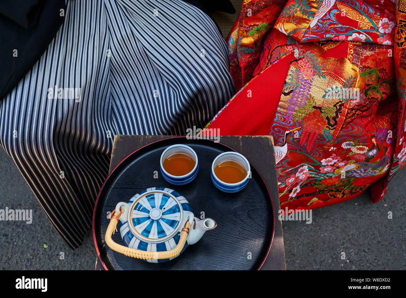 Japan, Honshu island, Kansai region, Kyoto, Kazariya-Aburi-Mochi tea ...
