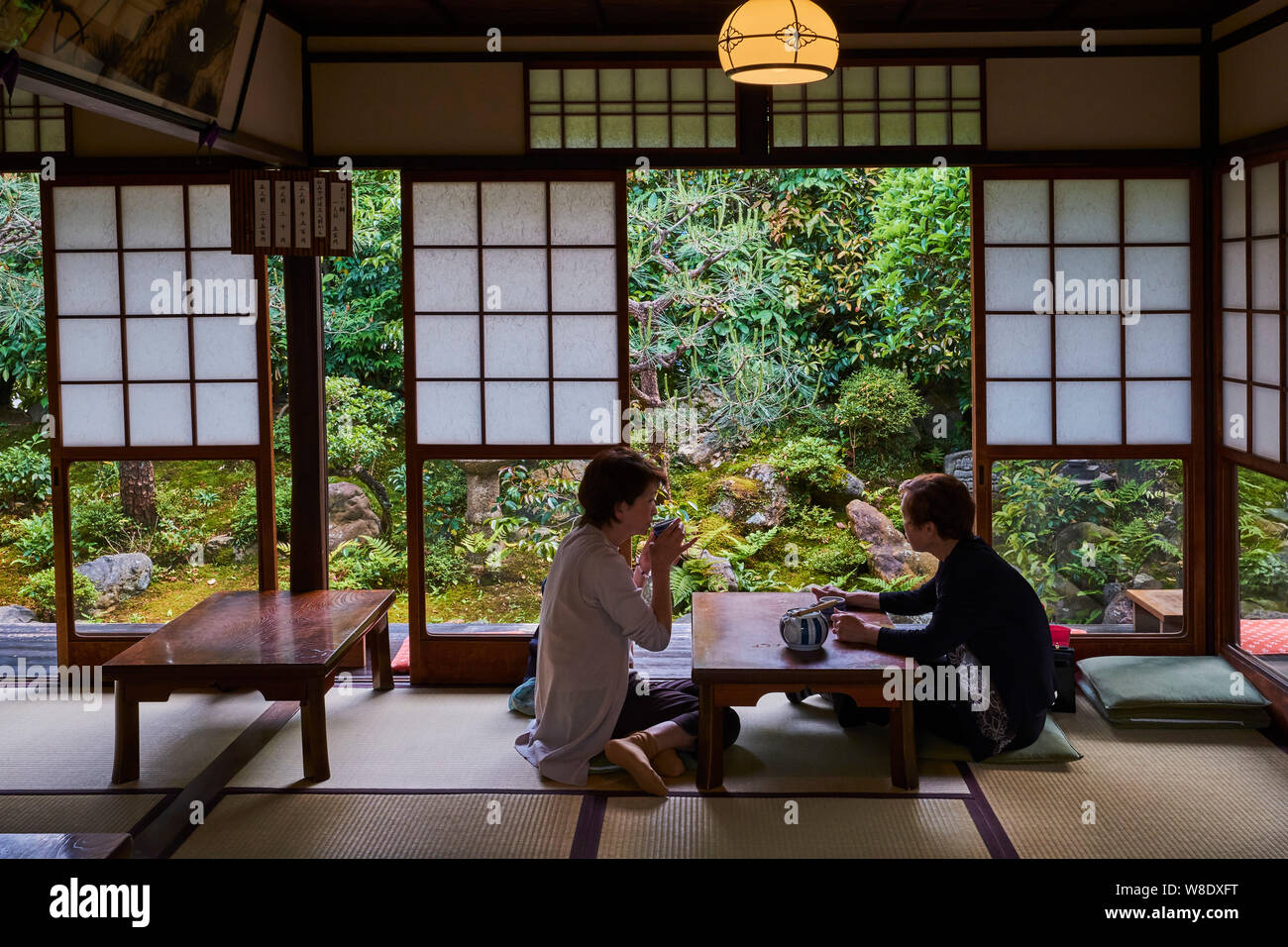 Japan, Honshu island, Kansai region, Kyoto, Kazariya-Aburi-Mochi tea ...