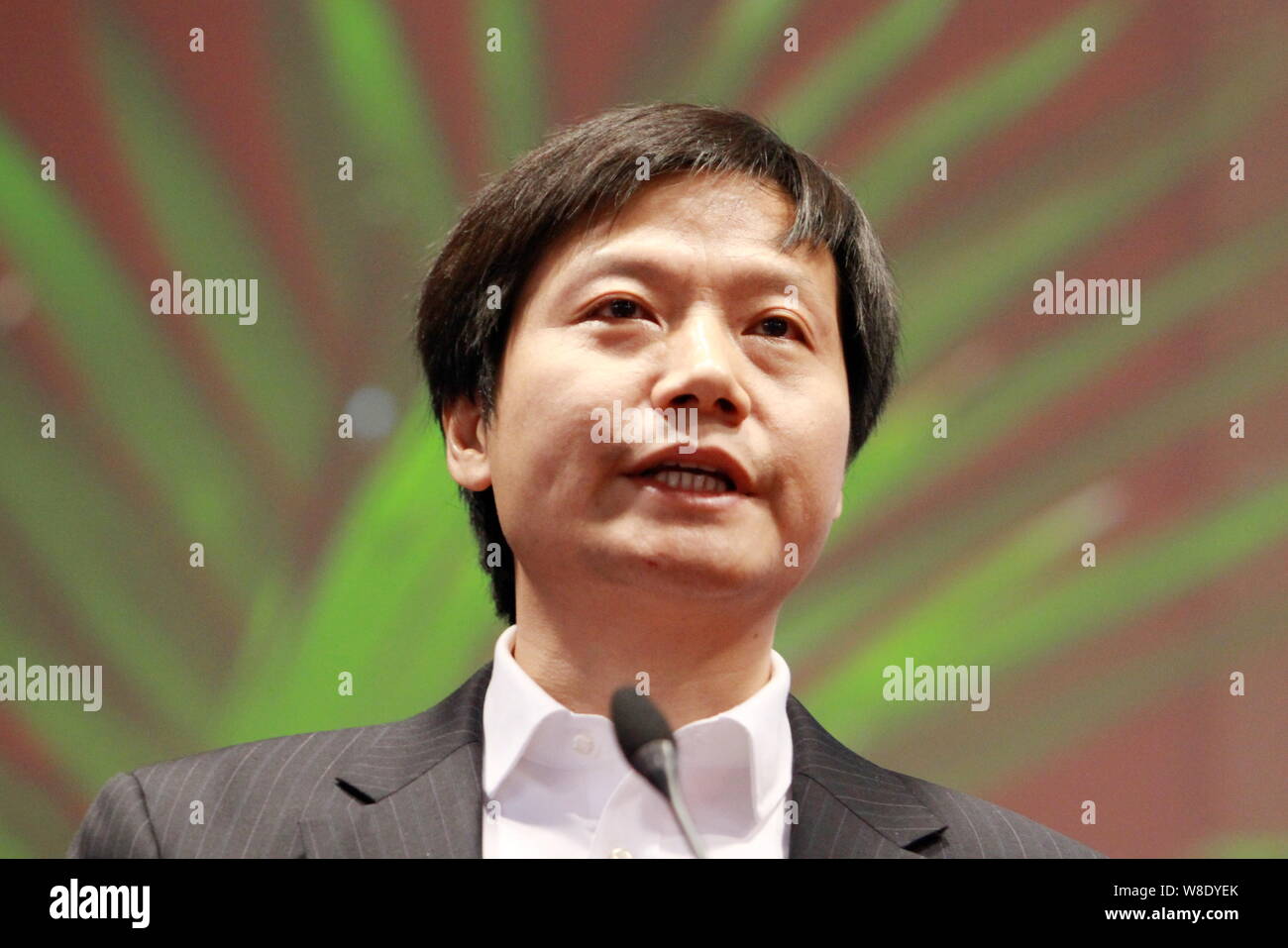--FILE--Lei Jun, Chairman and CEO of Xiaomi Technology and Chairman of ...