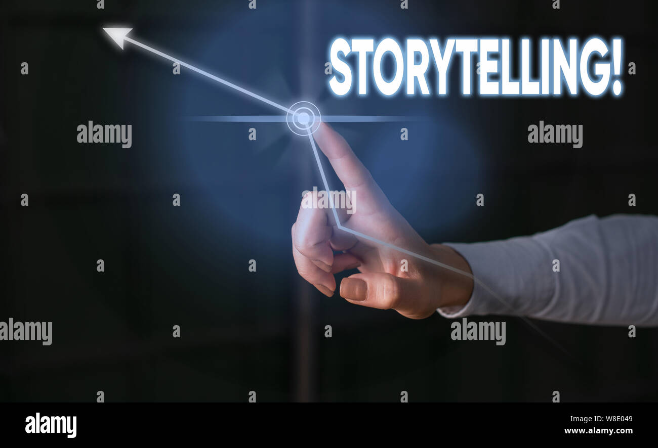 Conceptual hand writing showing Storytelling. Concept meaning activity ...