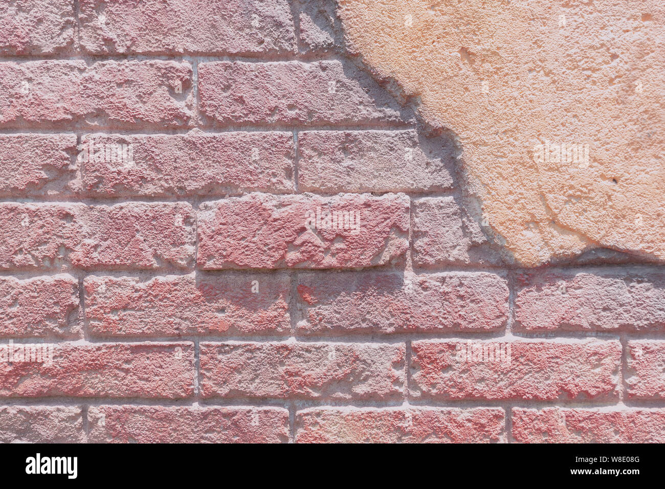Background of crack brick wall texture Stock Photo - Alamy